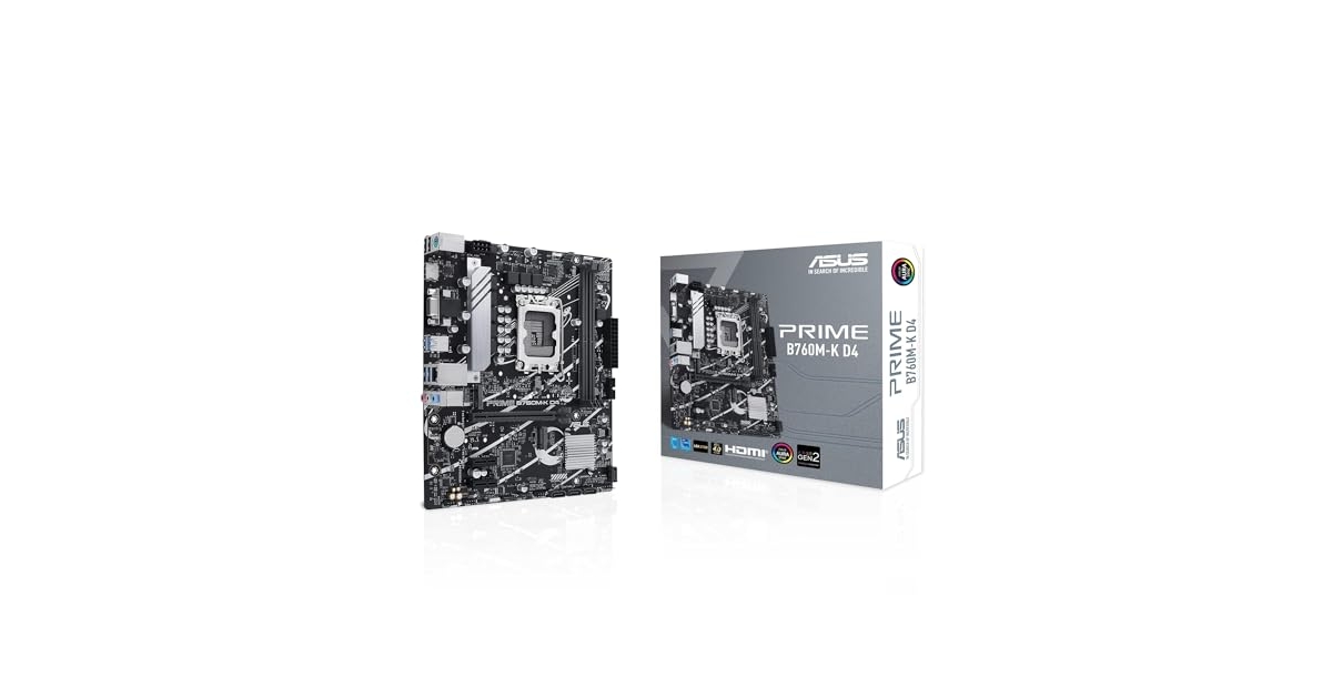 Comparer les prix : ASUS PRIME B760M-K D4 – Carte mère Intel B760 LGA ...