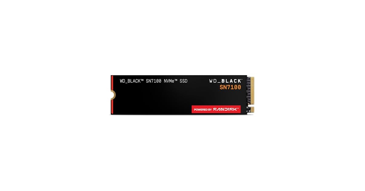 Comparer les prix : WD_Black SN7100 NVMe SSD 4 to (Jusqu'à 7000Mo/s ...