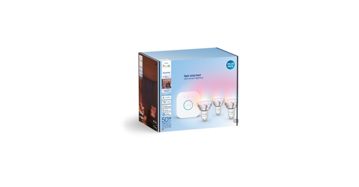 Comparer les prix : Pack PHILIPS Hue Essential GU10 WCA 345 3kit ...