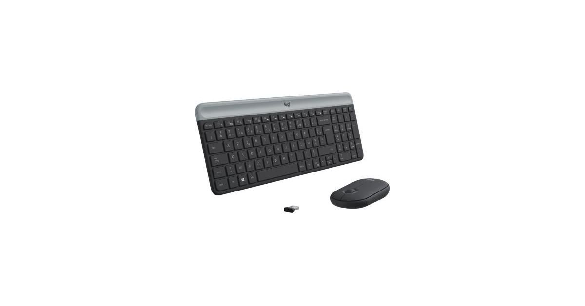 Comparer les prix : Logitech MK470 Combo Clavier et Souris sans Fil pour Windows, 2,4 GHz, Ultra ...