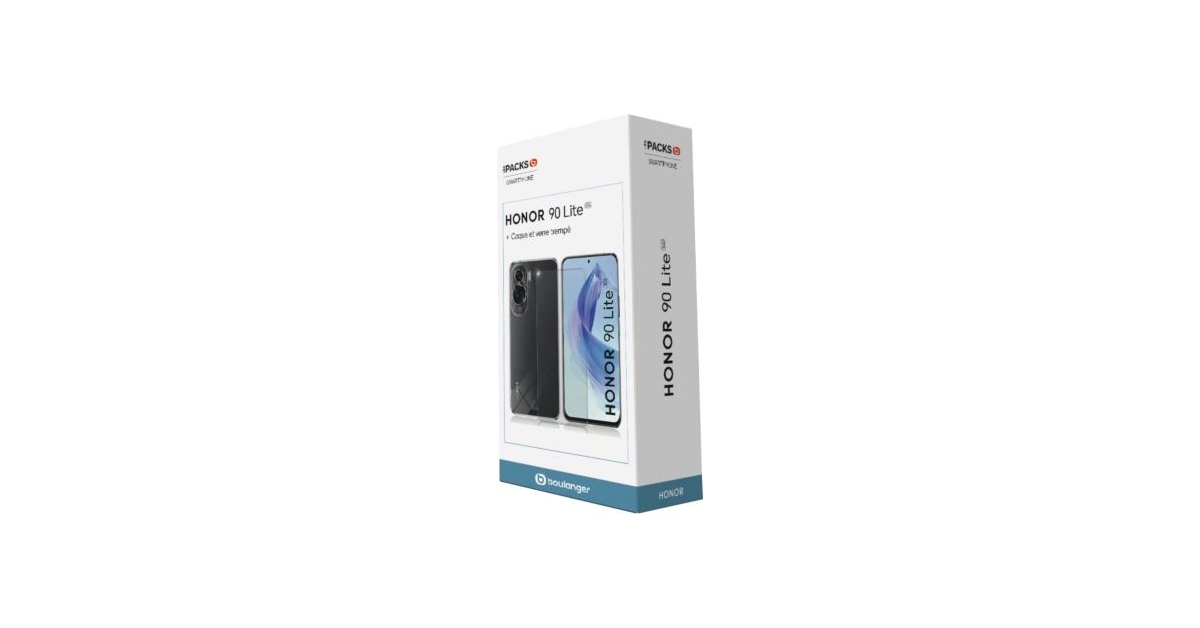 Comparer les prix : Smartphone HONOR Pack Honor 90 Lite + verre trempé ...