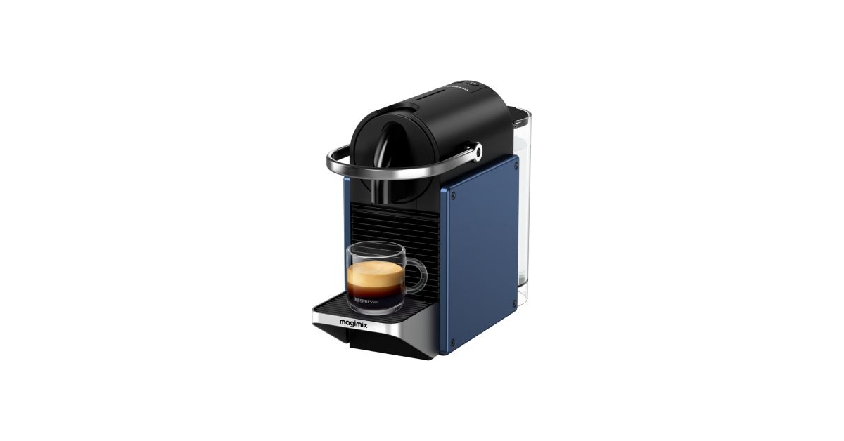 Comparer les prix : Nespresso MAGIMIX M113 - PIXIE bleu nuit ...