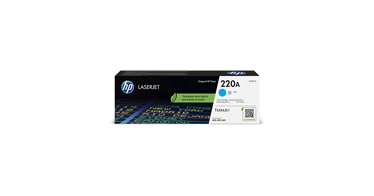 Comparer les prix : HP 220A Toner Laserjet Cyan Authentique pour imprimante Color Laserjet Pro ...
