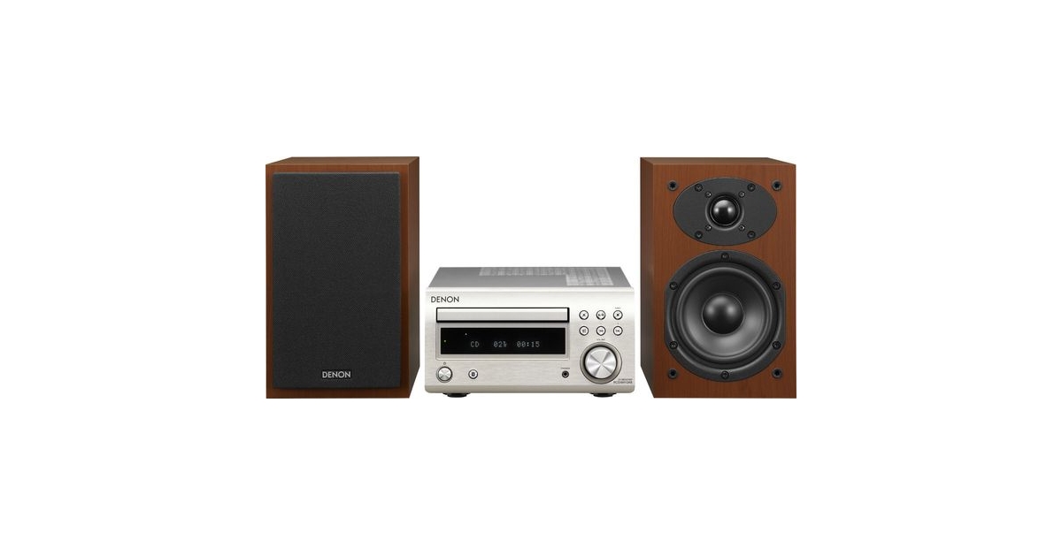 Comparer les prix : Chaîne Hi-Fi Denon D-M41 DAB Silver avec enceintes ...