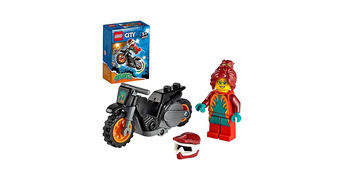 Comparer les prix : LEGO City Stunt 60311 Vuur Stuntmotor | Comparateur ...