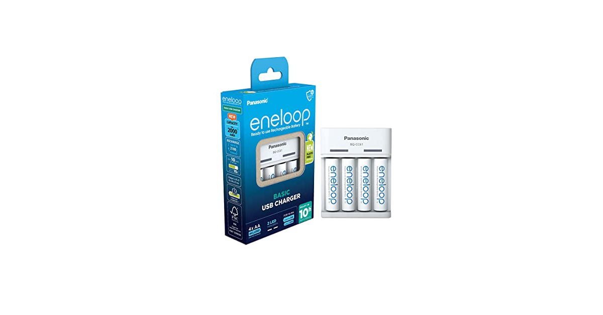 Comparer les prix : eneloop Basic Chargeur USB, pour 2 ou 4 Piles ...