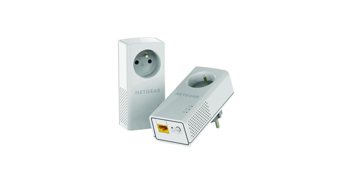 Comparer les prix : NETGEAR PLP2000-100FRS Pack de 2 prises CPL 2000 ...