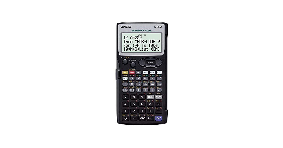 Comparer les prix : Casio FX 5800 P Calculatrice Programmable ...