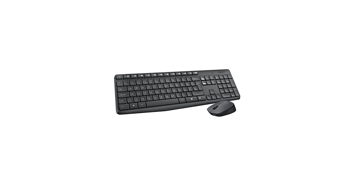 Comparer les prix : Logitech MK235 Combo Clavier et Souris sans Fil pour Windows, Clavier US ...